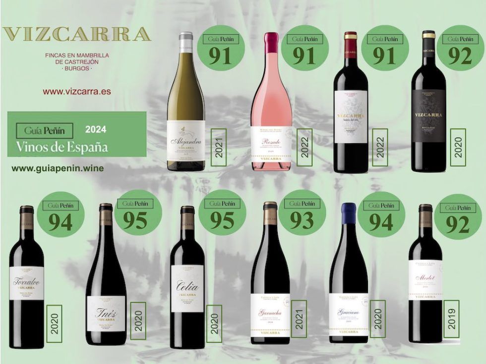 Puntuaciones Guía Peñin 2024 - Bodegas Vizcarra